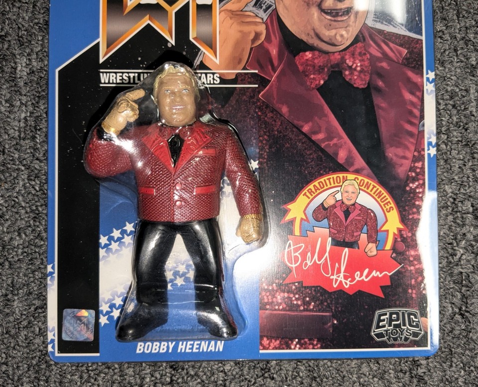 WWF WWE Bobby The Brain Heenan Epic Toys Retro MOC Hasbro Action Figure ...