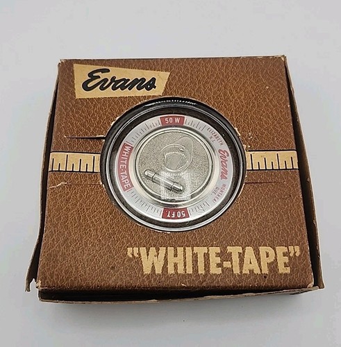 Evans White Tape 50ft Vintage NEW Old Stock NOS Boxed! | eBay