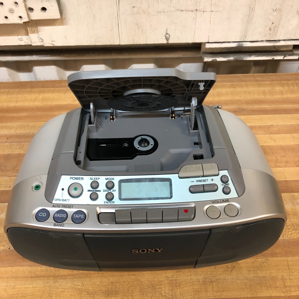 Sony CFD-S01 AM/FM Radio Cassette Recorder CD Player Boombox (WORKS) | eBay