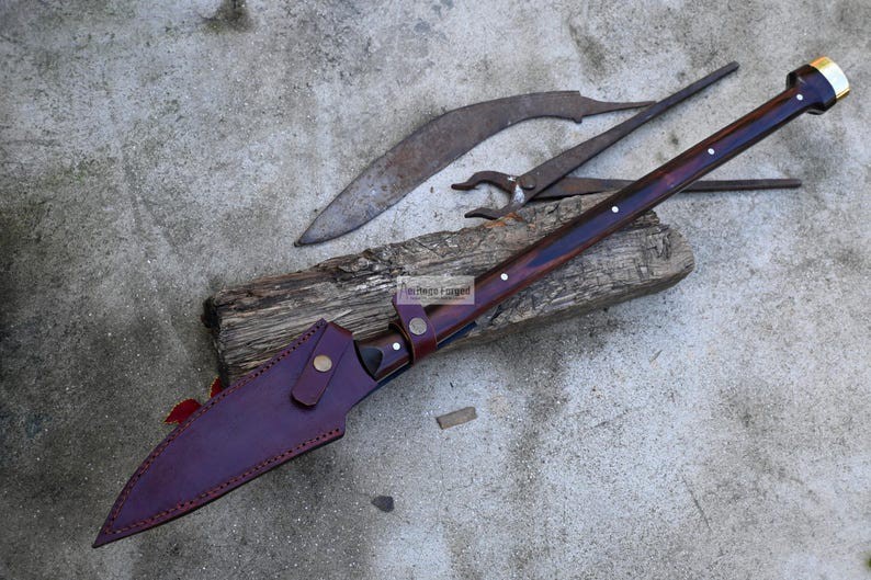 Custom Handmade Carbon Steel Blade Tactical Viking Spear | Hunting ...