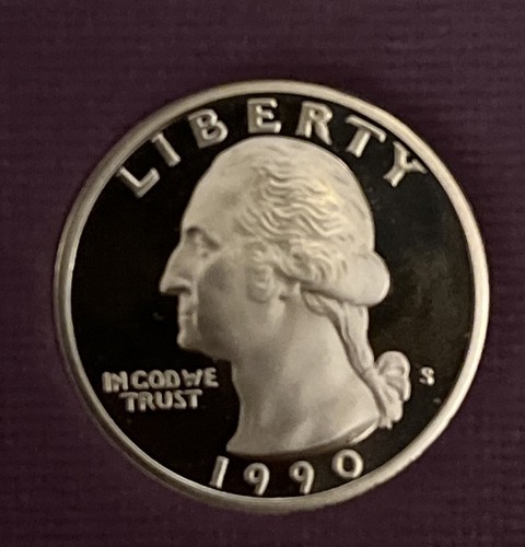 1990 S Proof Washington Quarter From Proof Set With Free Shipping | eBay