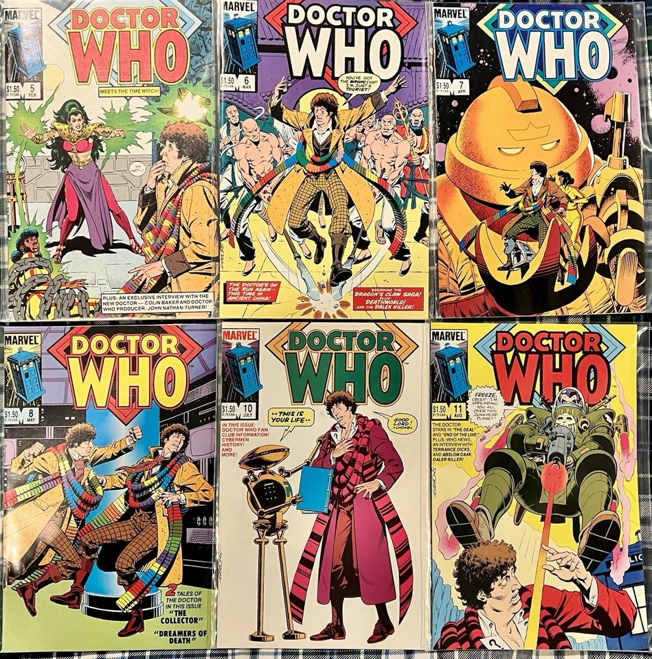 Doctor Who 1984-1985 Marvel Comics Lot Of 10 Issues 1-8, 10, 11 | eBay