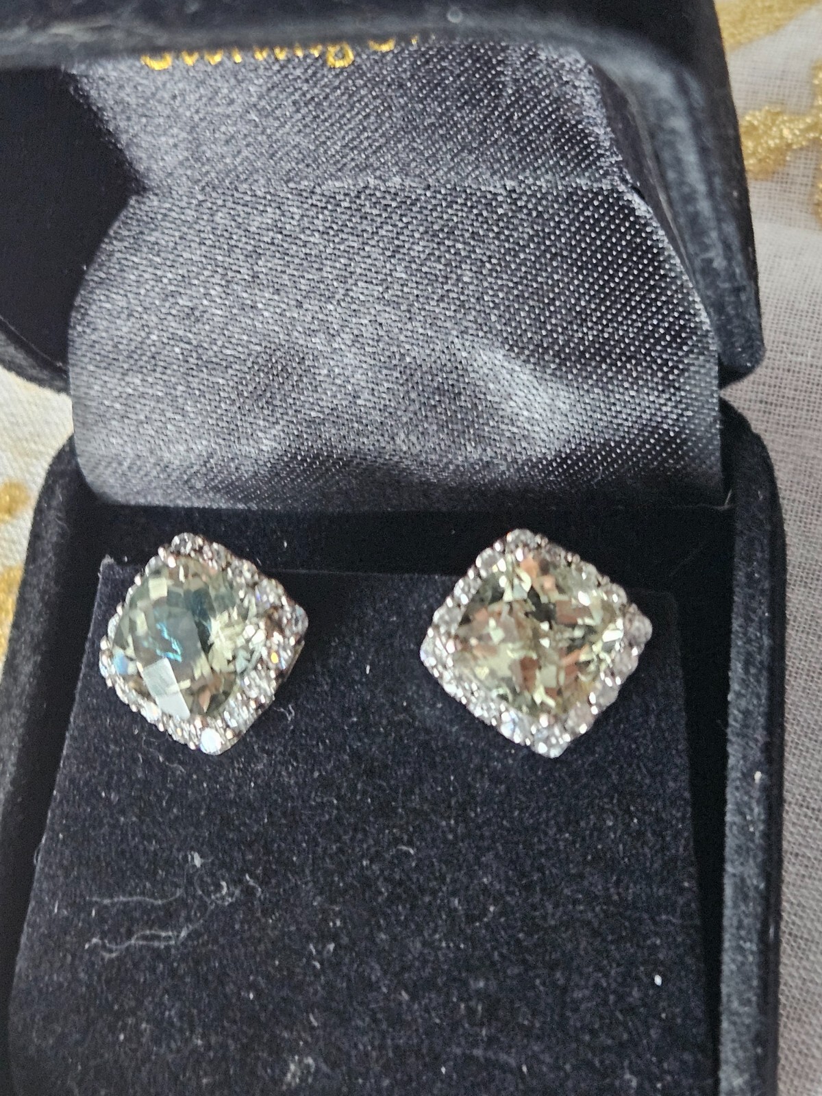 SIGNED VJ .925 CHINA STERLING SILVER CZ STUD EARRING SET NICE LOOK | eBay