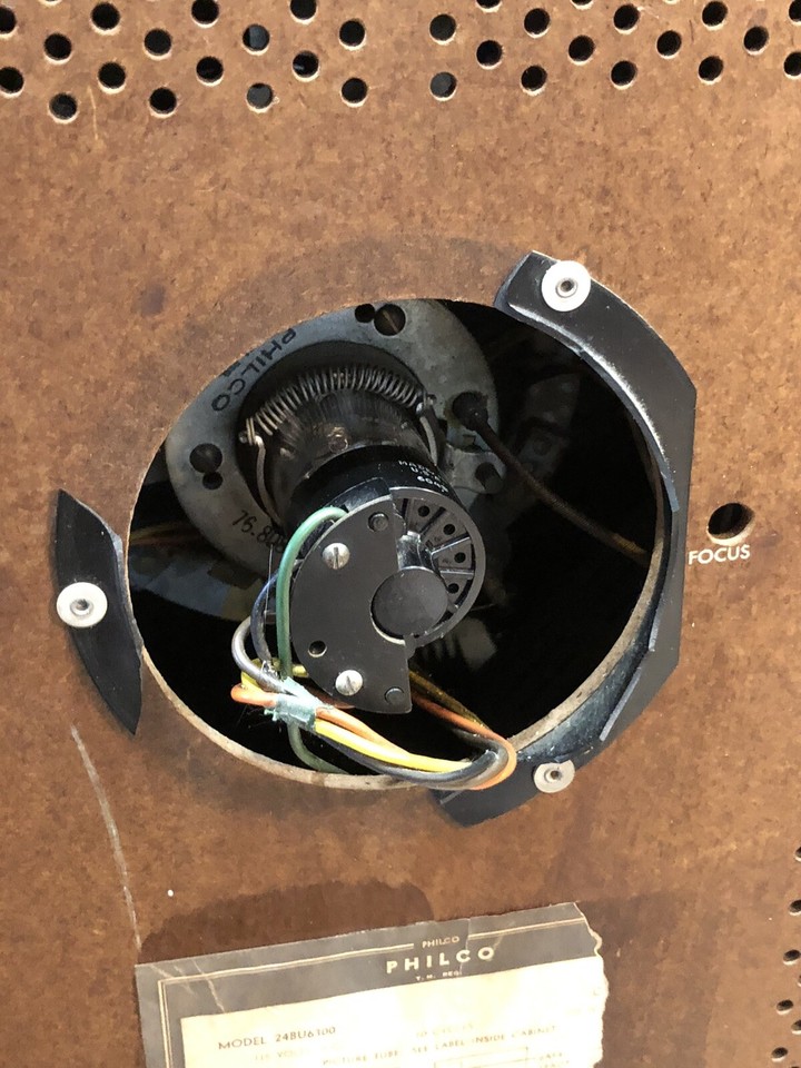 Vintage Philco High Fidelity Golden Grid Television Cabinet (See ...