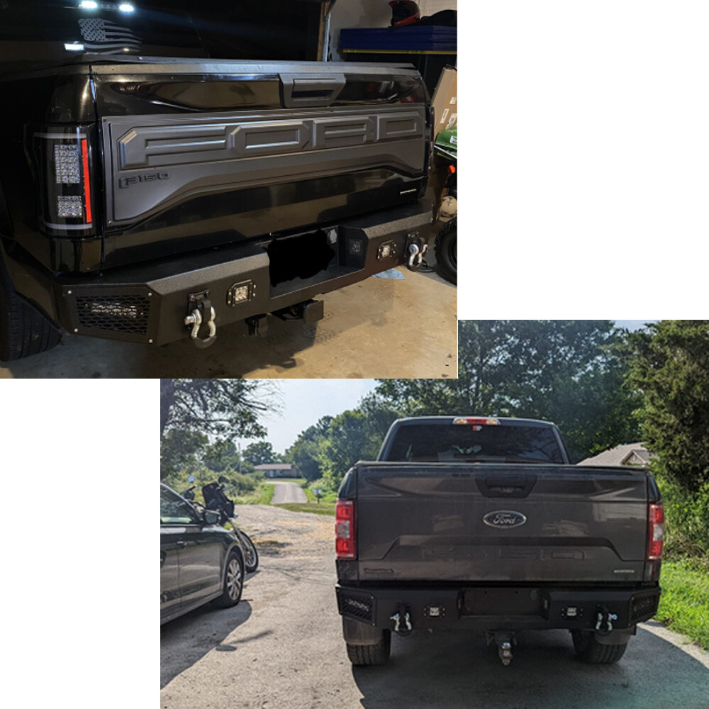 Fits 2015-2017 Ford F150 (Excl.Raptor) Steel Front/Rear Bumper with ...