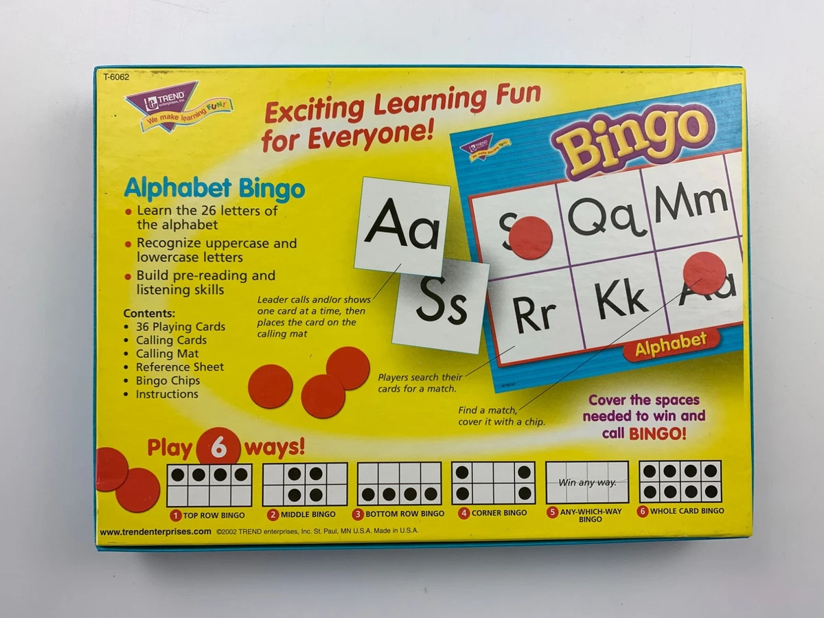 Upper Case Lower Case Bingo