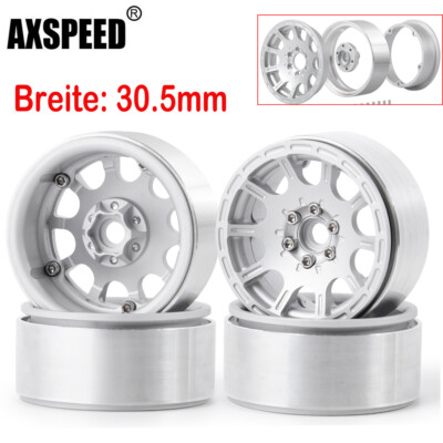 4X Felgen Alum 2.2'' Beadlock Wheel Rims für 1/10 RC D90 Wraith SCX10 ...