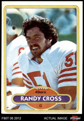 1980 Topps #123 Randy Cross 49ers UCLA 4 - VG/EX F80T 06 2912 | eBay