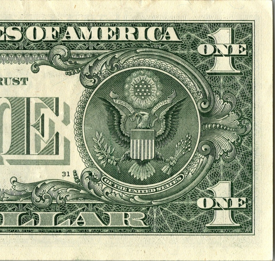 July 7 1968 Birthday note Fancy Serial Number One Dollar Bill ...