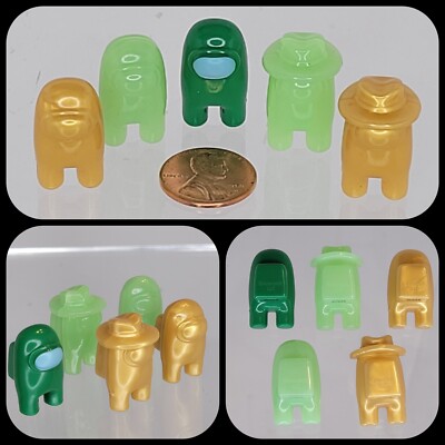 Among Us Crewmates 1" Mini Figure 5x Set LOOSE - Officially Licensed ...