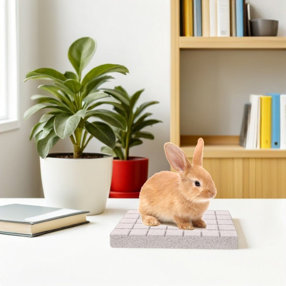 5pcs Rabbit Scratch Foot Pads - Small Animal Lava Stone Teeth Grinding ...