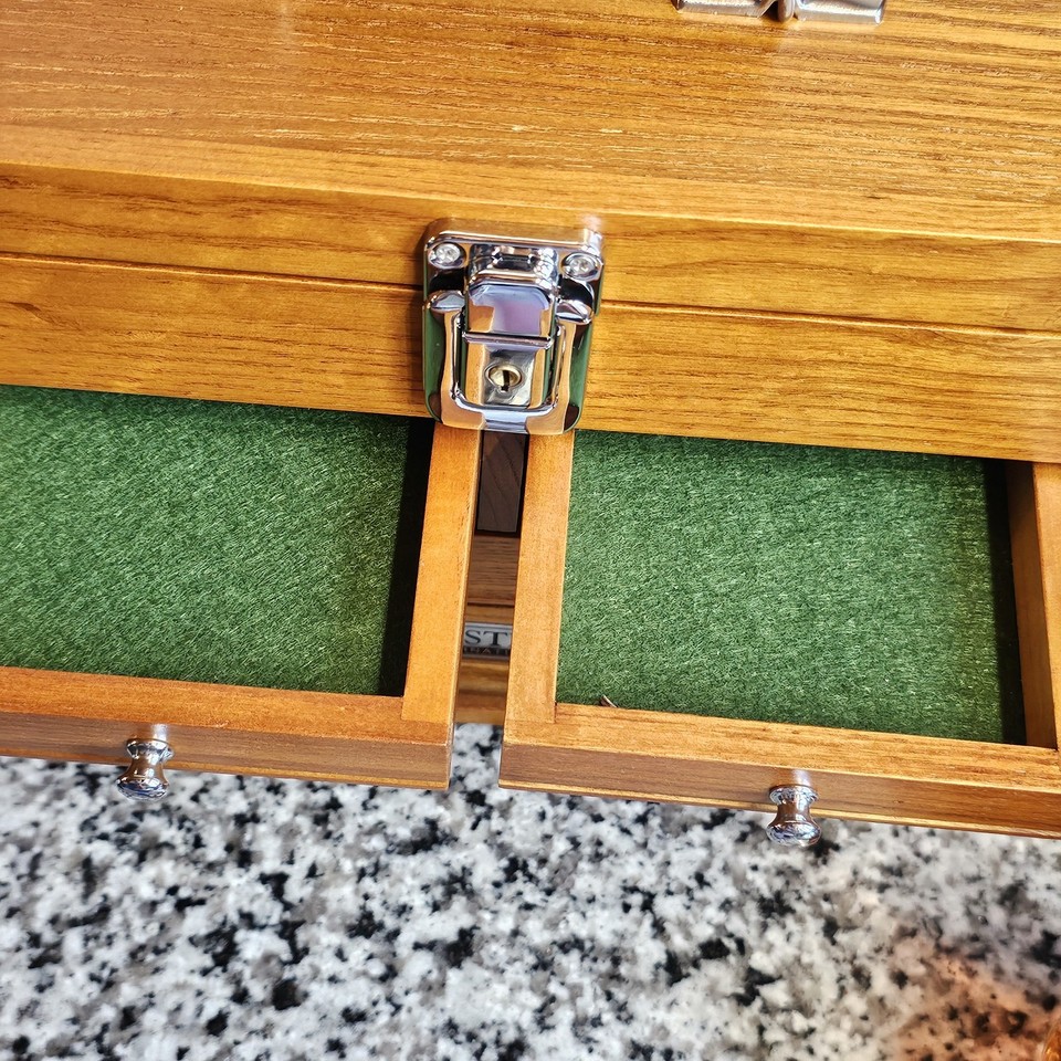 Gerstner International 7 Drawer Oak Mini Chest Tools Jewelry Hobby ...