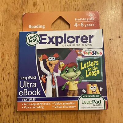 LeapFrog Letters on the Loose Learning Game Ultra eBook Ages 4-6 Years ...