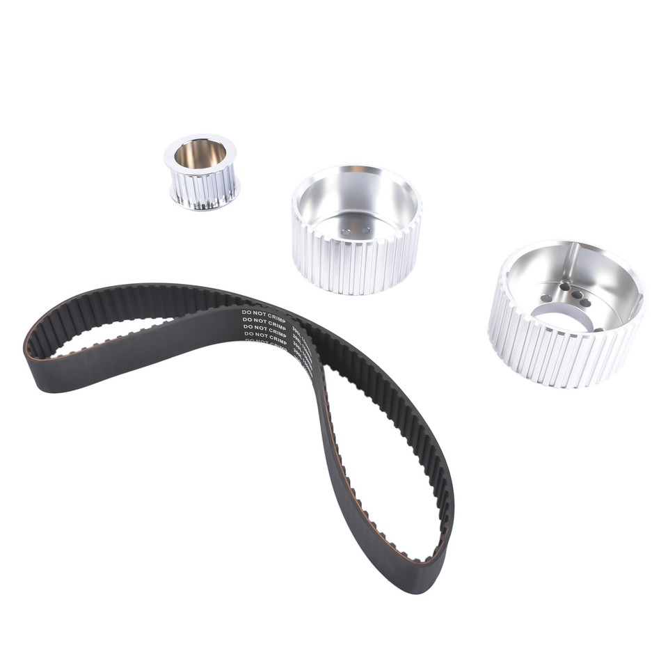 Belt Drive Pulley Kit 1 1/2" Width for Small Block Chevy SBC 283 305 ...