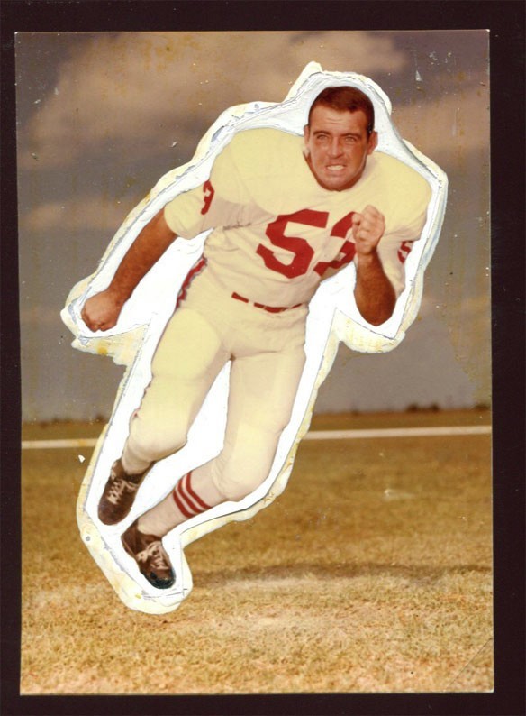 1964 Topps Football Original Artwork #71 Gary Cutsinger Oilers T0182 | eBay