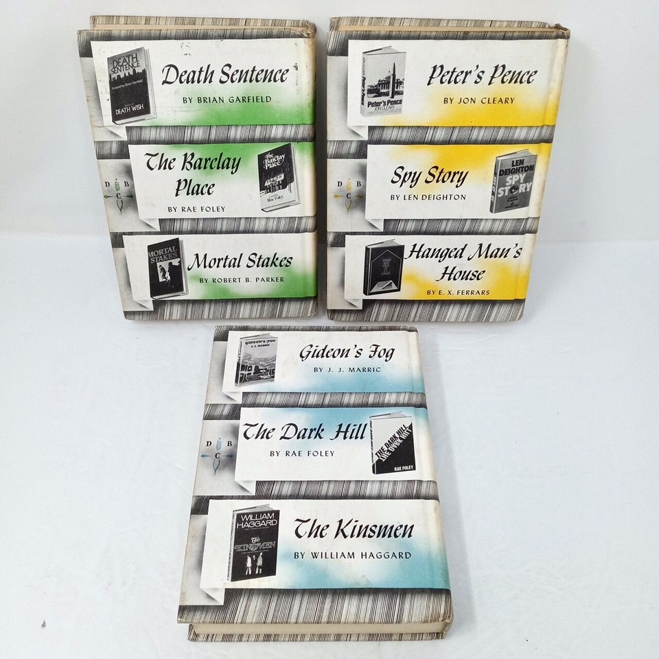 Vintage Lot of 3 Detective Book Club 3-in-1 Mystery Novels Hardbacks ...