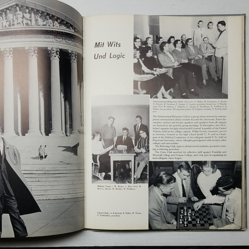 YEARBOOK 1957 THE CUE ALBRIGHT COLLEGE READING PA Annual Pennsylvania ...