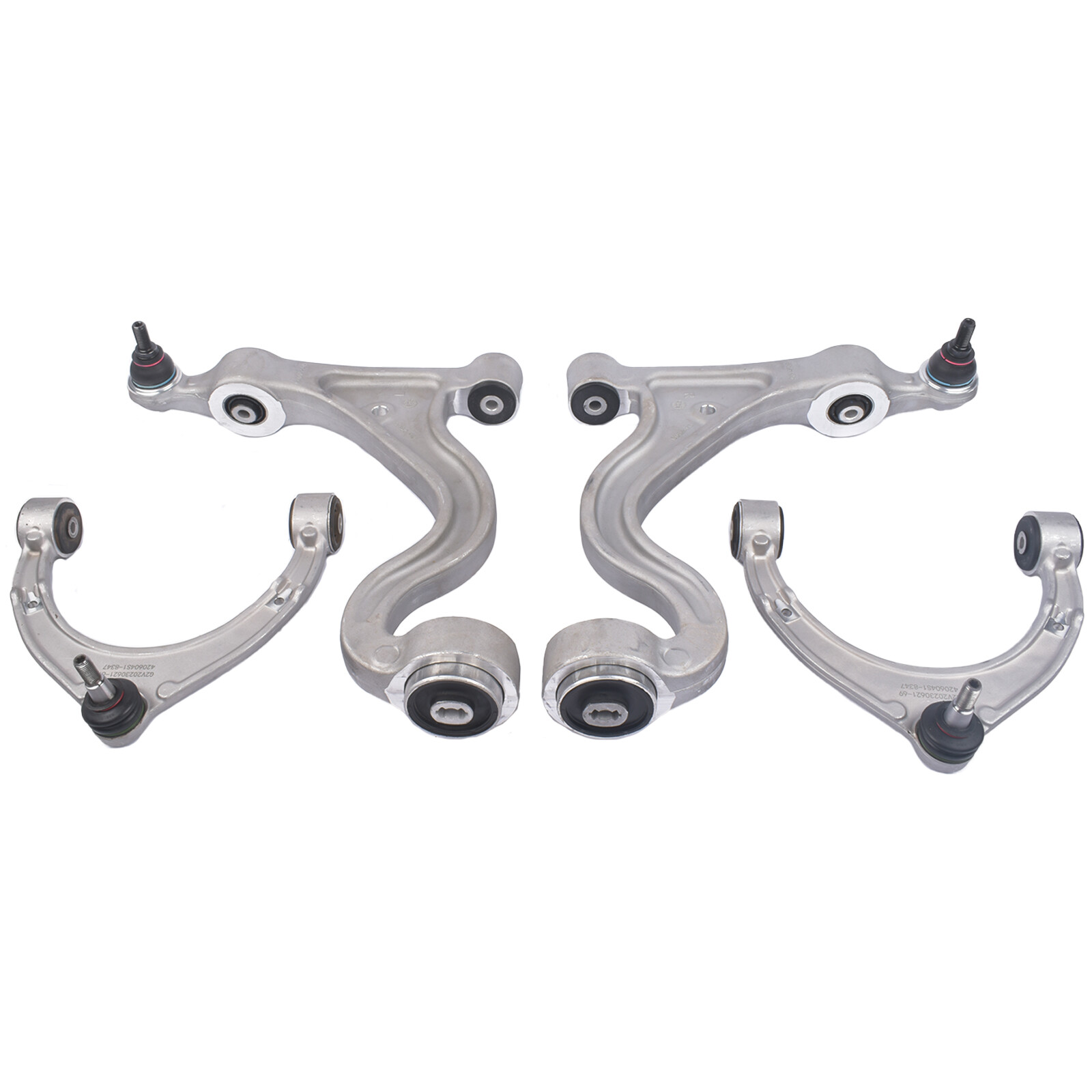 Front Upper Lower Control Arms Set For 2010-2013 Porsche Panamera ...