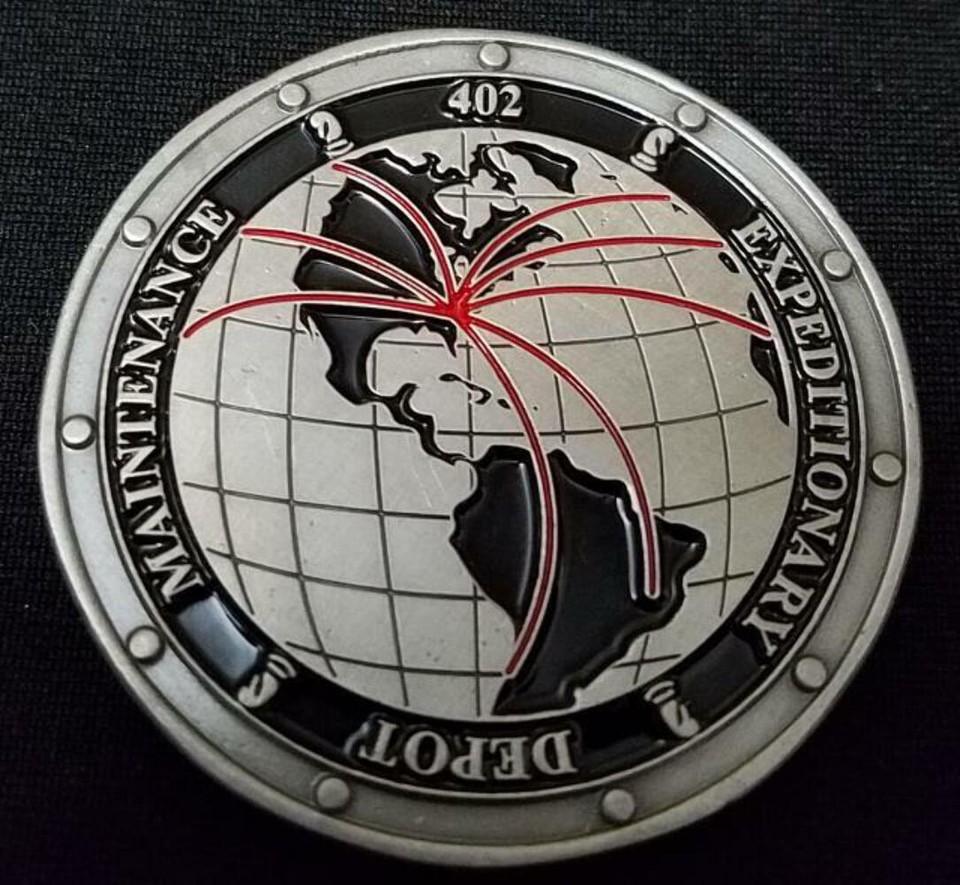 USAF Aircraft Battle Damage Repair Deployment Challenge Coin | eBay