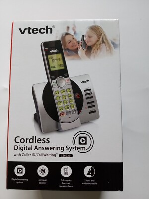 VTech CS6929-2 DECT 6.0 Cordless Digital Answering System Caller ID ...
