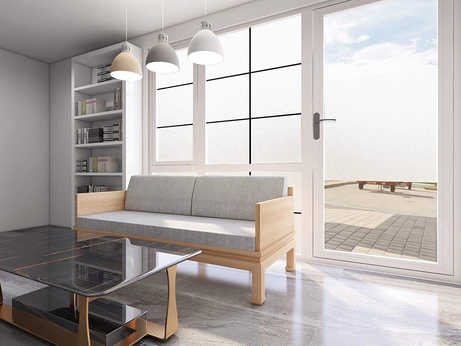 WHITEOUT 15X10 PROLINE WINDOW FILM ABSOLUTE PRIVACY DECORATIVE COLOR ...