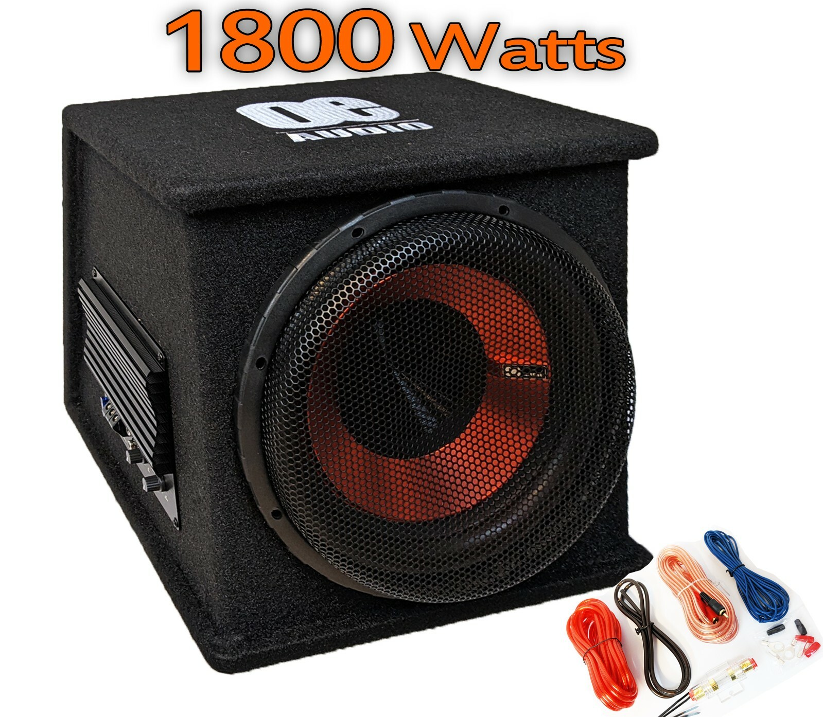 1800W 12" Amplified Active Subwoofer Sub Amp bass box Extreme Bass NEW ...