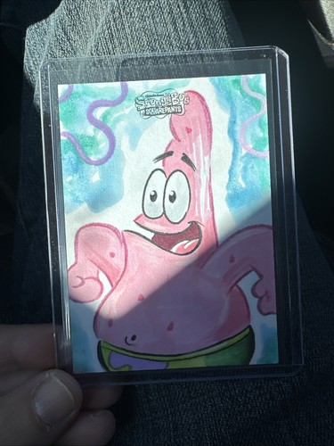 2025 Topps Chrome SpongeBob SquarePants Sketch Card Patrick Star 1/1 ...