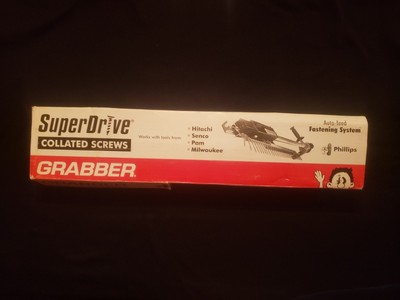 3 Boxes of Grabber SuperDrive Collated Screws 6x1.25" 2,983 Screws ...
