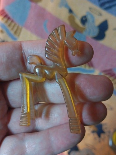 Vintage NOSCO Don Manning Rare Yellow Lucite Horse Art Deco Figurine ...