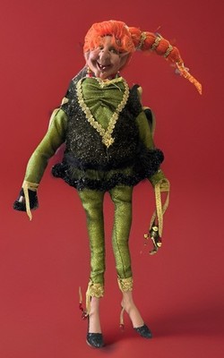 MARK ROBERTS Darling Halloween WITCH With 🦇 BAT Wings Figure 12”without ...