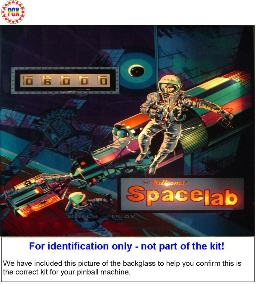 1974 Williams Spacelab Pinball Machine Rubber Ring Kit - aka Space Lab ...