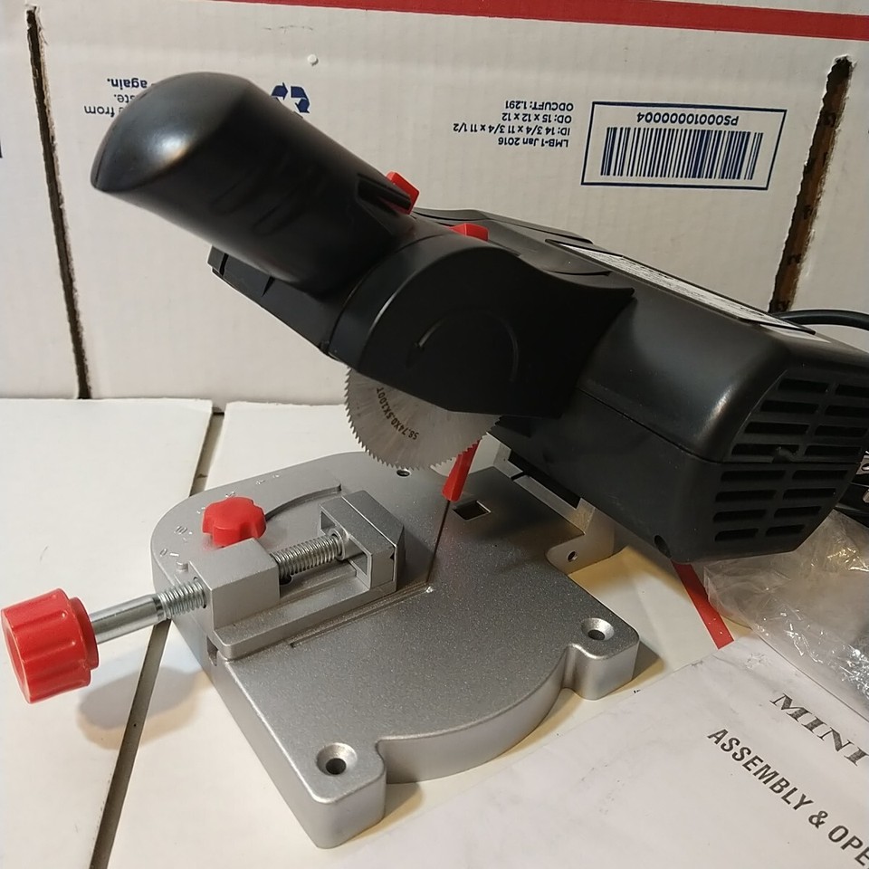 Vevor Mini Miter Cut-off Chop Saw 0-45° Home Diy Benchtop Table Cutting ...