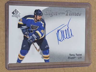 2021-22 SP Authentic Sign of the Times SOTT-TT Tony Twist | eBay