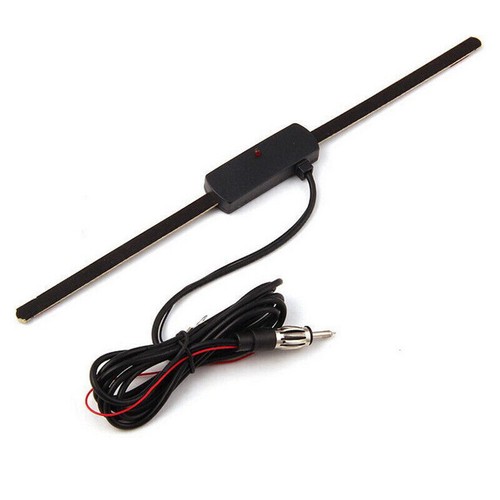 Car AM FM Radio Antenna Signal Amplifier Booster 12V Universal Antena ...