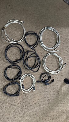 LOT OF 10 Firewire cables 400, 800 800 to 800, 400 to 400, 9 pin to 4 ...