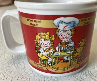 1998 Campbell's Soup Chef Kid “Mm! Mm! Good!” Mug/Cup/Bowl 14oz Houston ...