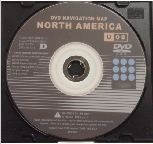 New 2014 Generation 2/3 Toyota Lexus Navigation Map Update DVD East Ver ...
