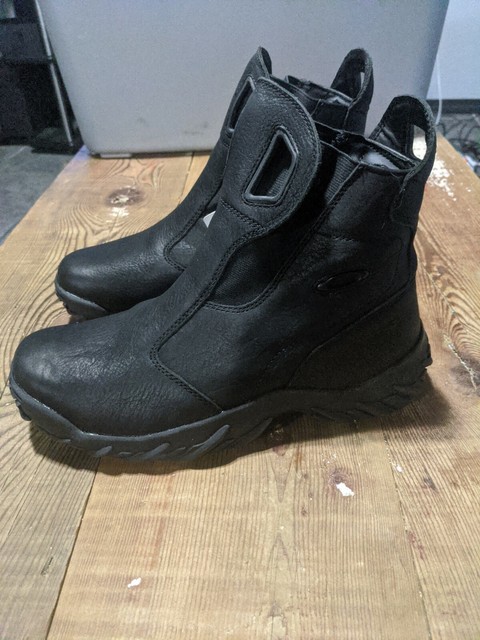 Oakley Matco Tools Mens Railgun Slip on Work BOOTS Black Leather Size 7 ...