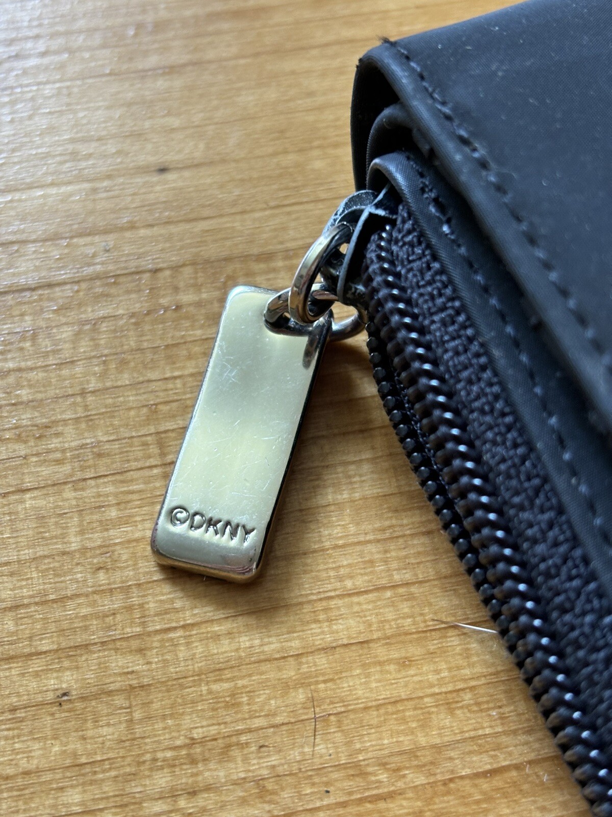 Black DKNY Zip Around & Fold Out Wallet Women’s Card Holder | eBay