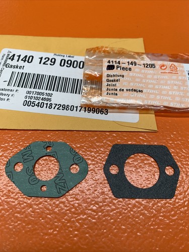 OEM STIHL CARB INTAKE GASKET 41141491205, 41401290900 BG FS KM HT HL FC ...