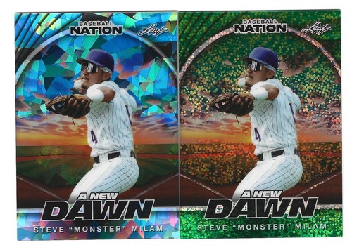 2025 Leaf Baseball Nation Steve "Monster" Milam A New Dawn Base Lot of ...