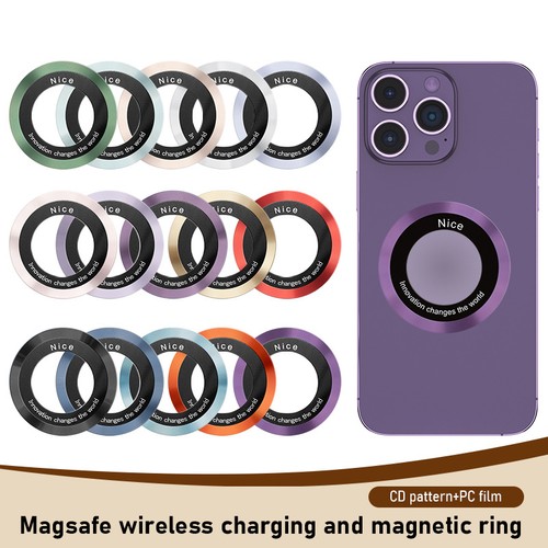 For Magsafe Magnetic Plate Ring Universal Metal Sticker Support ...