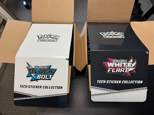 Pokémon TCG Black Bolt & White Flare Tech Sticker Collection Case ...