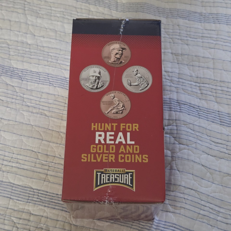 2018 Baseball Treasures Brand New Sealed Box ~30 Coin Cards Hunt for ...