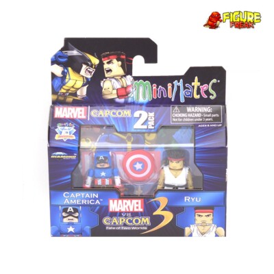 Marvel vs Capcom 3 Minimates Series 3 Captain America vs Ryu | eBay