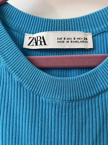 zara turquoise top | eBay