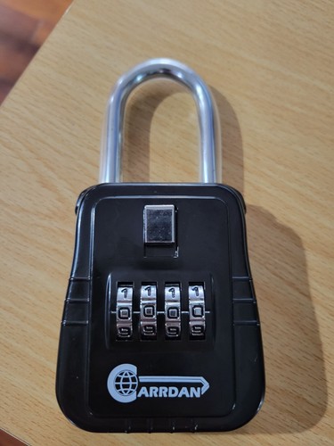 CARRDAN Hinged 4 Digit Lock Box w/Shackle, 2 Locks | eBay