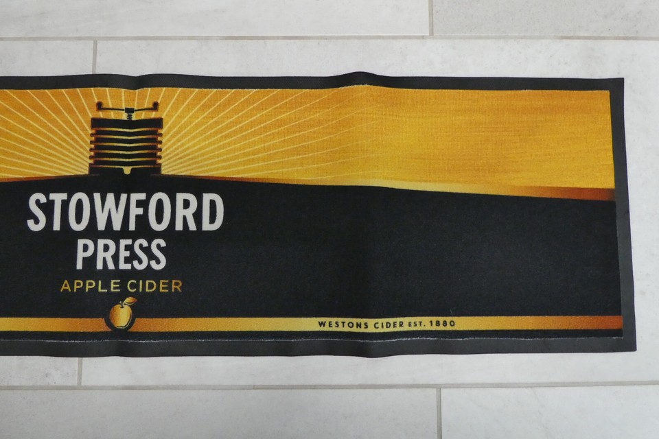 Westons Stowford Press Cider Bar Runner Beer Breweriana | eBay UK
