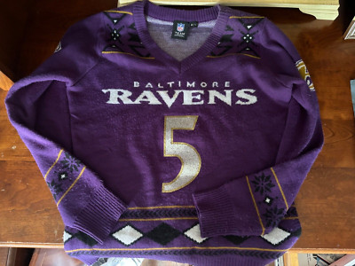 Used NFL TEAM APPAREL WOMENS BALTIMORE RAVENS FALCO SWEATER LARGE | eBay