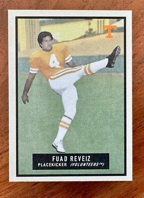 Fuad Reveiz Custom Art Football Card 1951 Topps Magic Design Dolphins ...